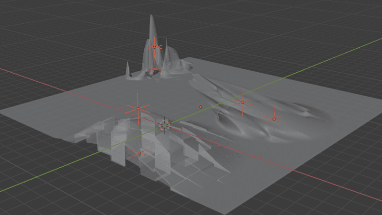 [Blender 2.9] 指定した位置へ変形 [ワープモディファイアー] - ほろほろりドットコム